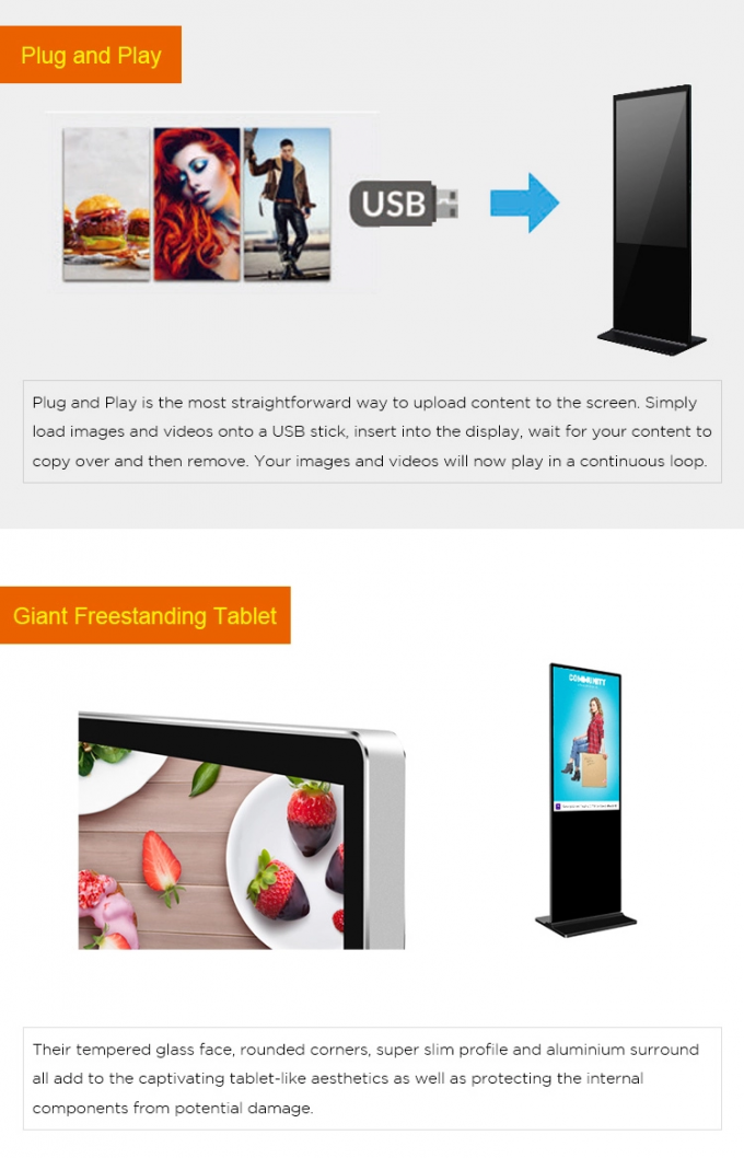 Hot 43 inch floor standing vertical tv touch screen kiosk 4k indoor ... Hot 43 inch floor standing vertical tv touch screen kiosk 4k indoor ...